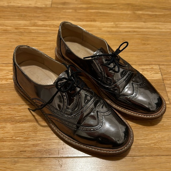 Dieppa Restrepo | Shoes | Dieppa Restrepo Silver Metallic Reflective ...